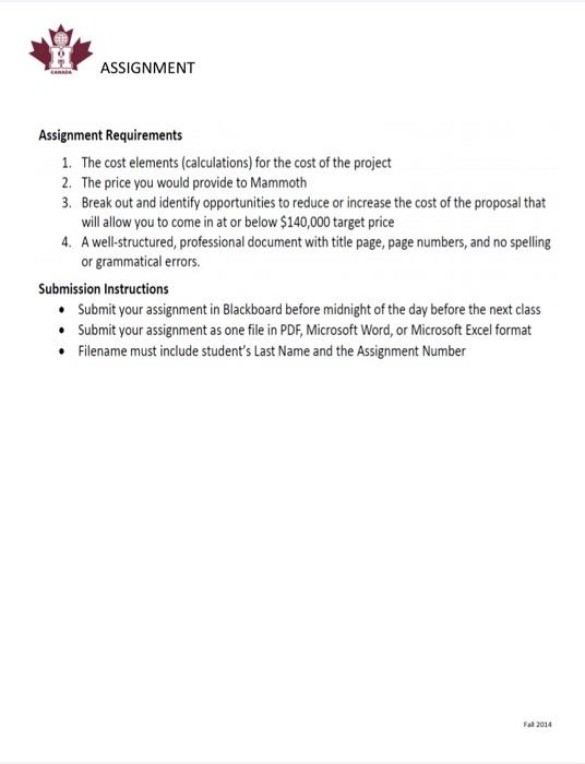 Solved Project Management Project For this assignment, we | Chegg.com