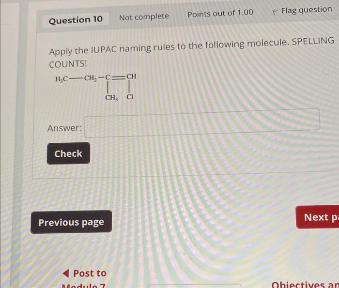 Solved Apply the IUPAC naming rules to the following | Chegg.com
