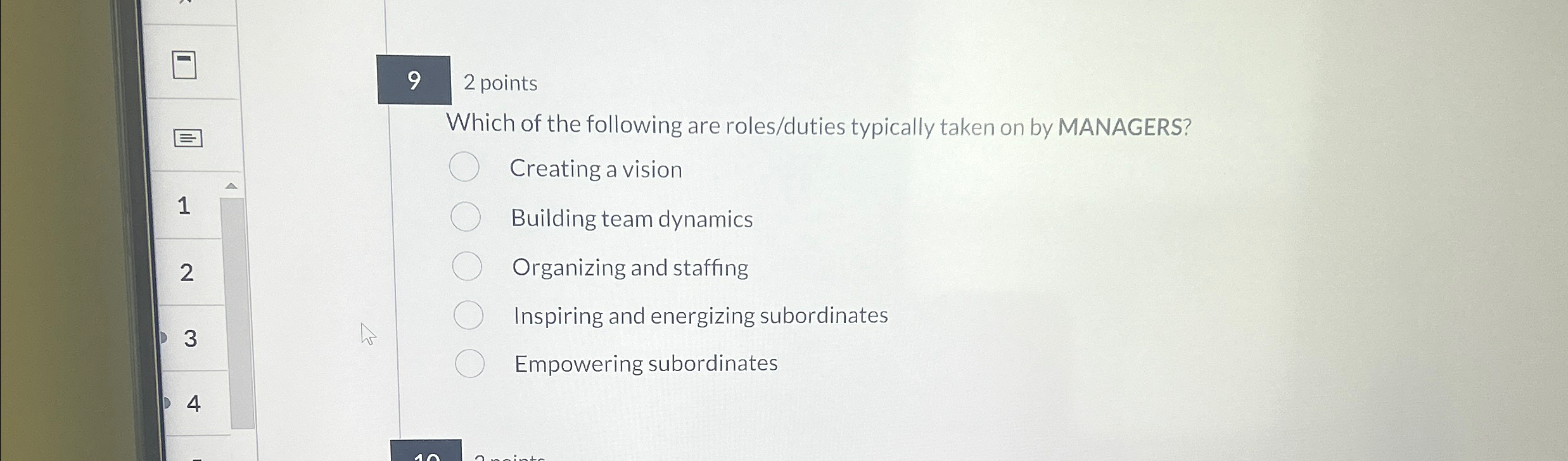 Solved 92 ﻿pointsWhich of the following are roles/duties | Chegg.com