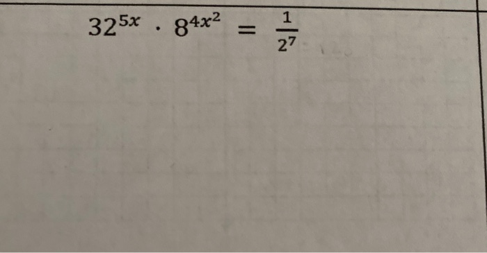 Solved 325x . 84x2 = 27 | Chegg.com