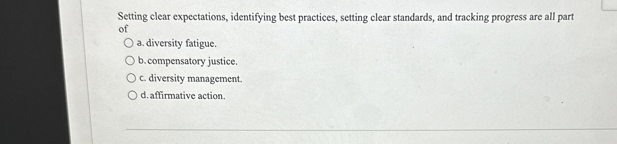 Solved Setting clear expectations, identifying best | Chegg.com