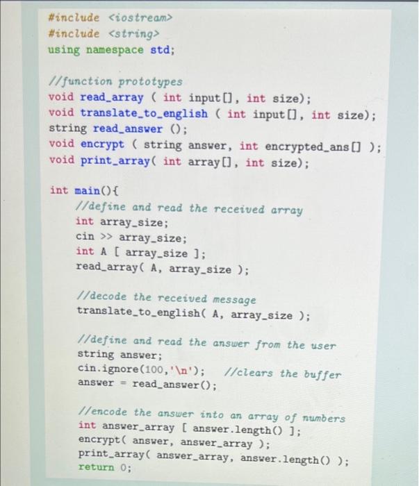 Solved Write in C++PLEASE HELP i dont understand this. i get | Chegg.com