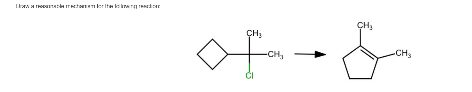 Solved Draw a reasonable mechanism for the following | Chegg.com