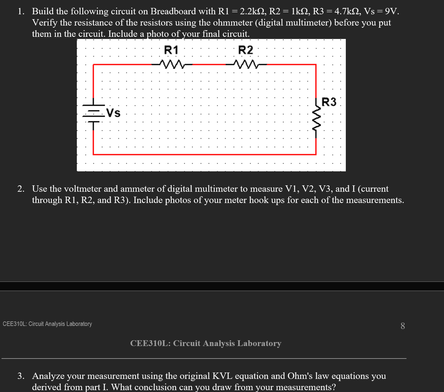 Build the following circuit on ﻿Breadboard with | Chegg.com