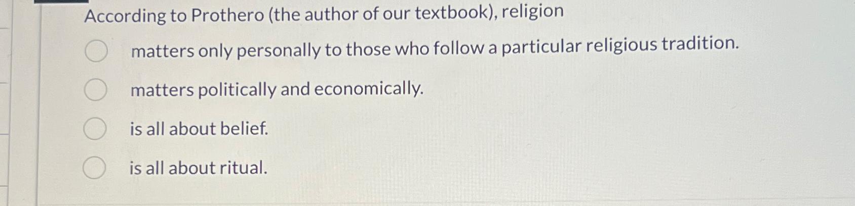 Solved According to Prothero (the author of our textbook), | Chegg.com