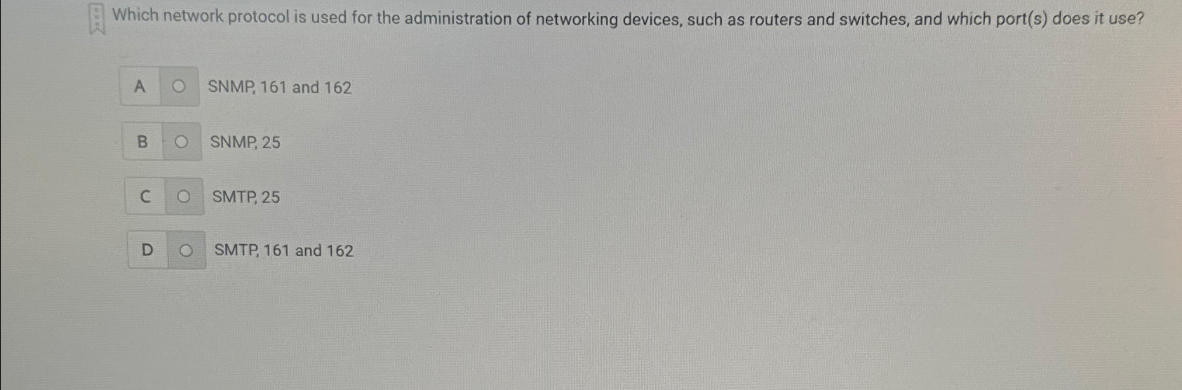 Solved Which network protocol is used for the administration | Chegg.com