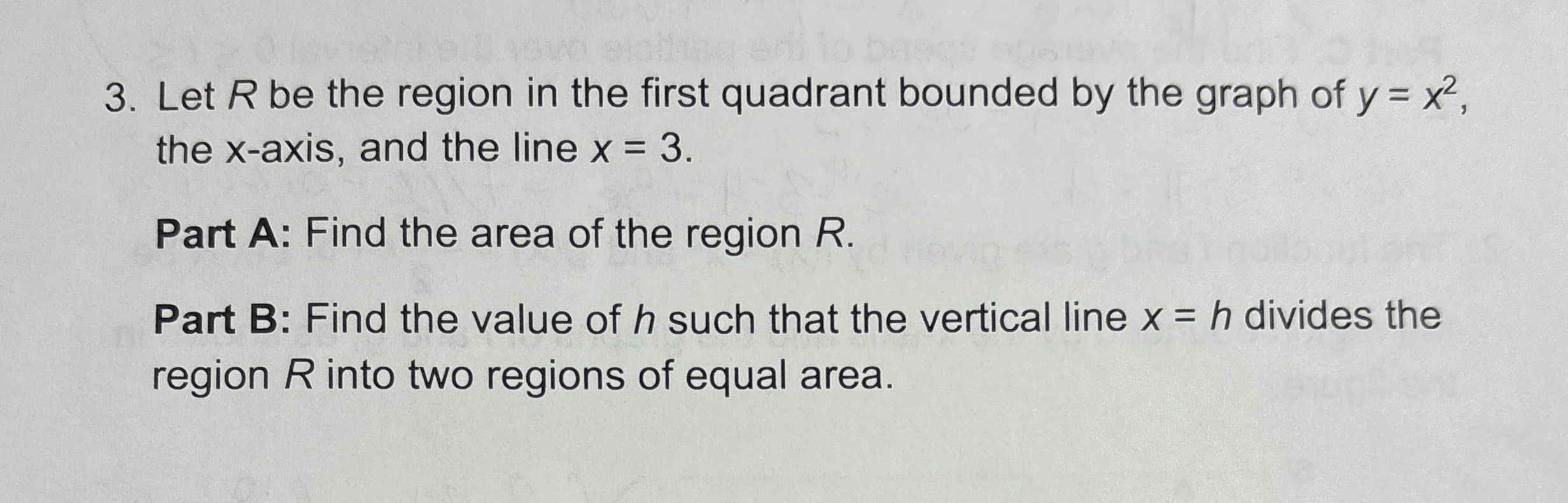 Solved Let R ﻿be the region in the first quadrant bounded by | Chegg.com