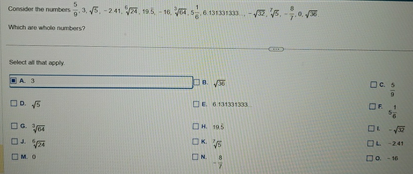 Solved Consider the numbers | Chegg.com