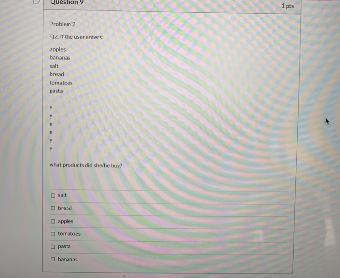 Solved Problem 2 Lists. Please read the code and answer the | Chegg.com