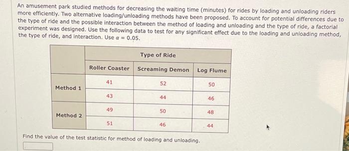 Solved Can you help find the test statistic for a) method of | Chegg.com