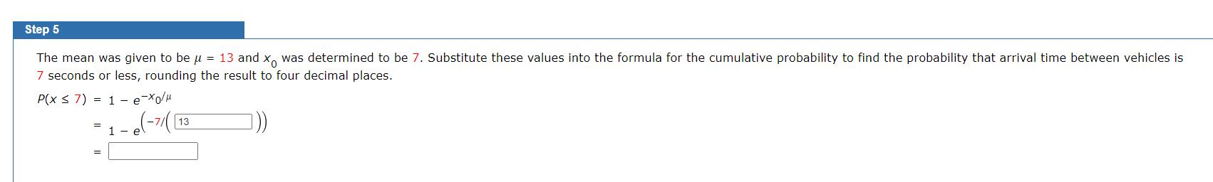 Solved Step 5 7 ﻿seconds or less, rounding the result to | Chegg.com