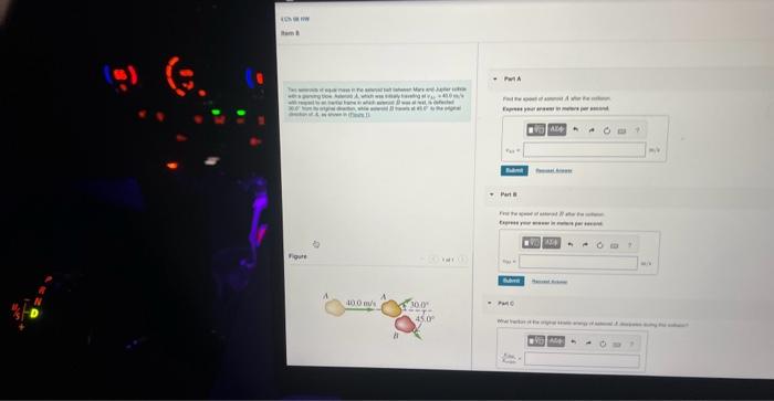 Solved Two asteroids of equal mass in the asteroid belt | Chegg.com