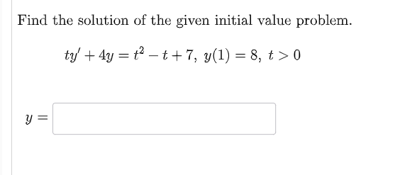 Solved Solve the given differential equation. All solutions | Chegg.com