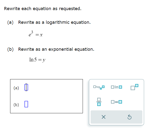 Solved Rewrite Each Equation As Requested A rewrite As A