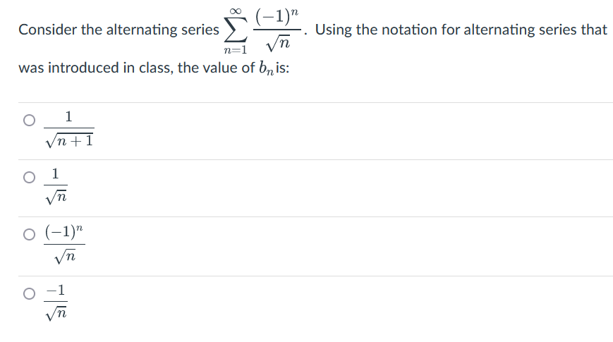 Solved Consider the alternating series ∑n=1∞(-1)nn2. ﻿Using | Chegg.com
