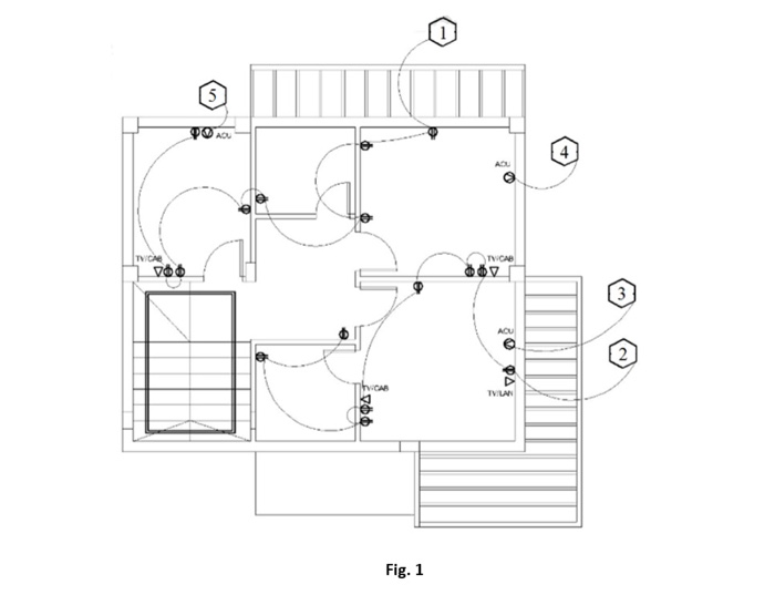 Solved A. Based on the power layout shown in Fig. 1, | Chegg.com