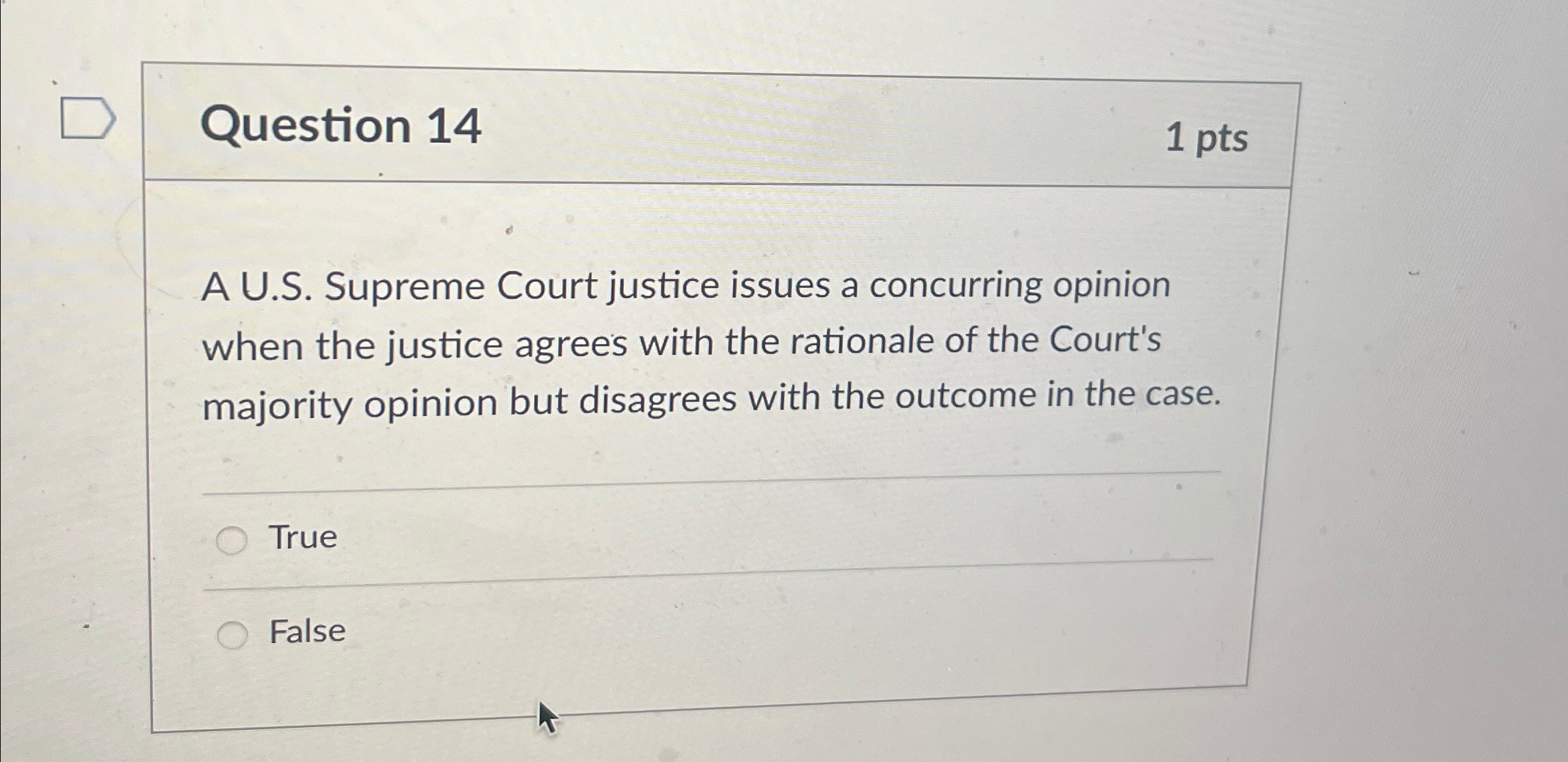 Solved Question 141 ﻿ptsA U.S. ﻿Supreme Court justice issues | Chegg.com