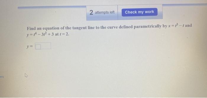 Solved Find an equation of the tangent line to the curve | Chegg.com