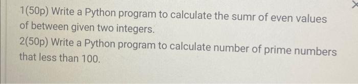 Solved 150p Write A Python Program To Calculate The Sumr 3699