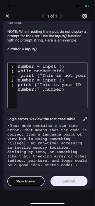 Solved You Have A Unique Id Number Which Is A String Of