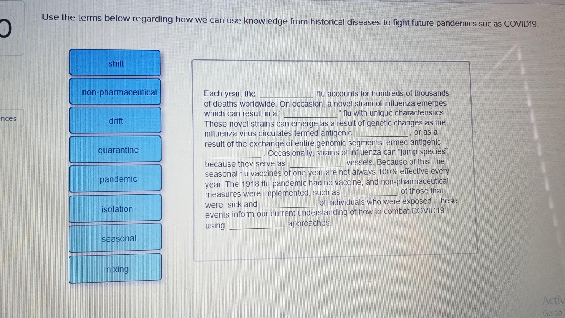Solved Use the terms below regarding how we can use | Chegg.com