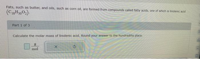 Solved Fats. such as butter, and oils, such as corn oil, are | Chegg.com