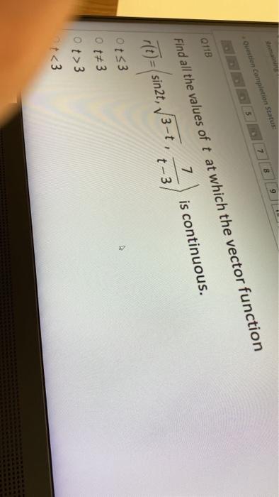 Solved Find all the values of t at which the vector function | Chegg.com