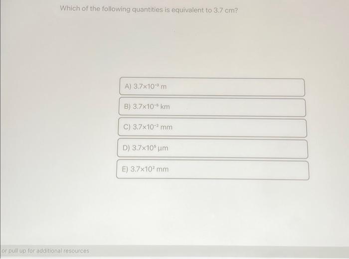 Solved Which of the following quantities is equivalent to | Chegg.com