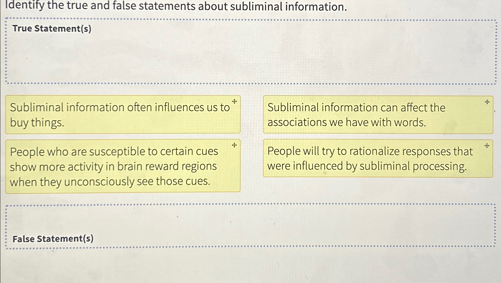Solved Identify the true and false statements about | Chegg.com