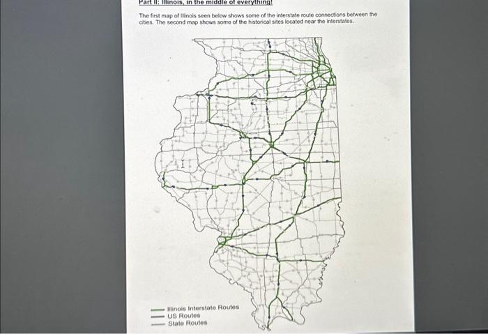 The first map of lilinois seen below shows some of | Chegg.com