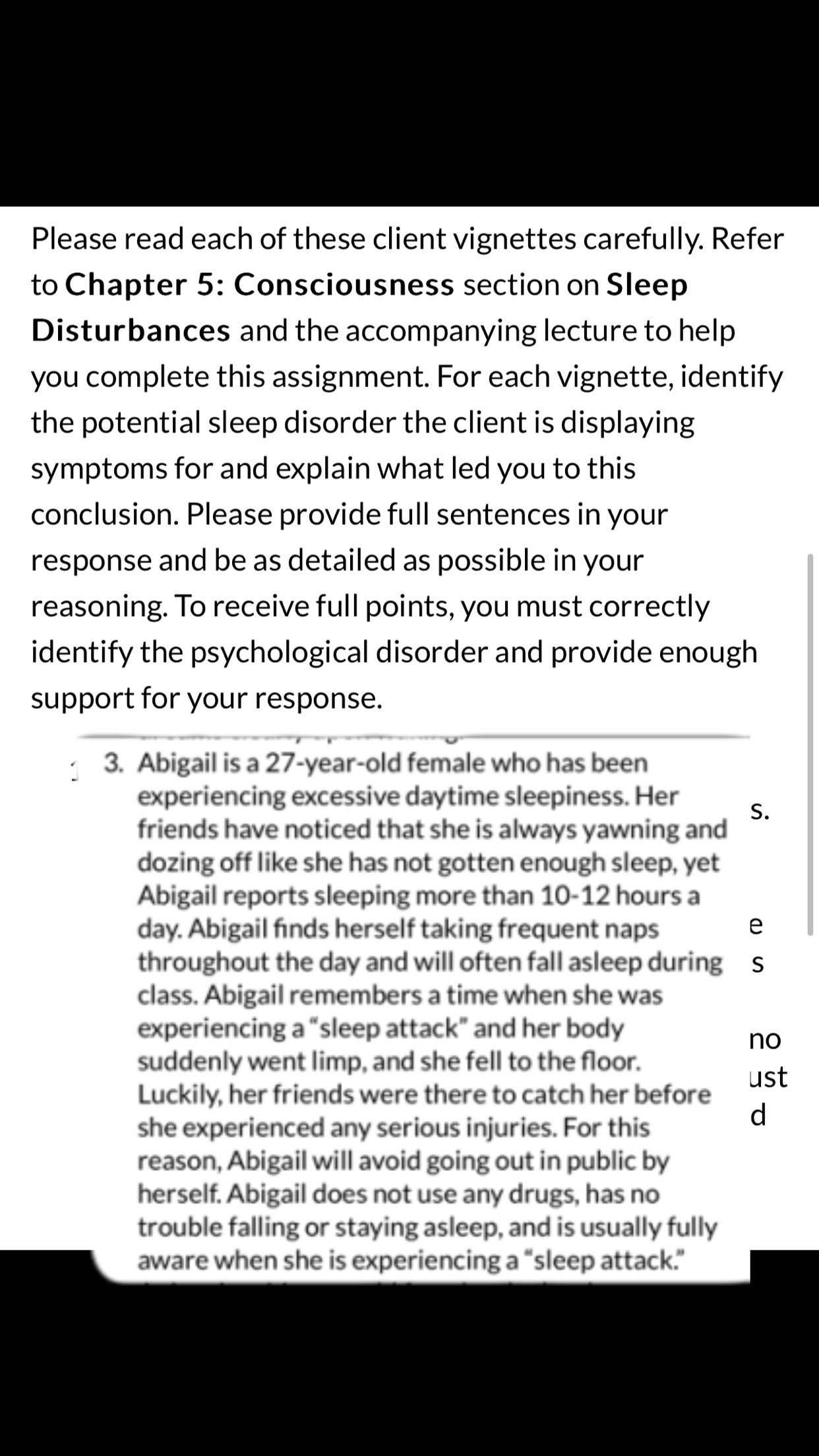 Solved Please read each of these client vignettes carefully. | Chegg.com