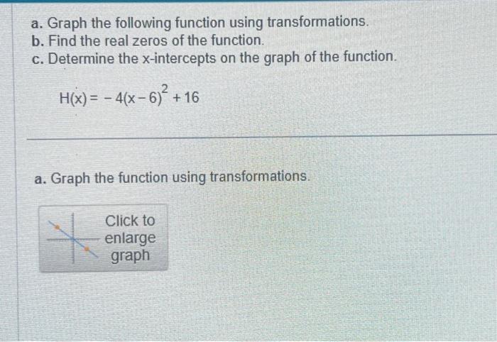 Solved a. Graph the following function using | Chegg.com