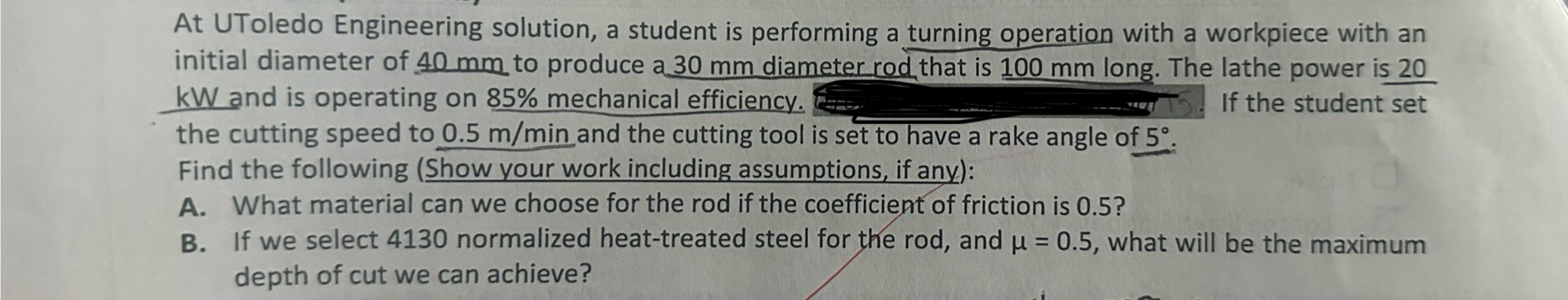 Solved At UToledo Engineering solution, a student is | Chegg.com
