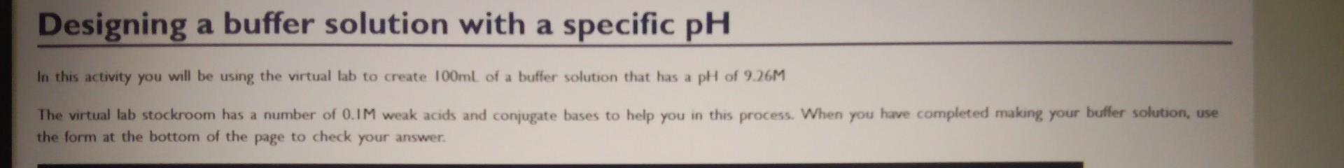Solved how many ml of each solution did we use to make | Chegg.com