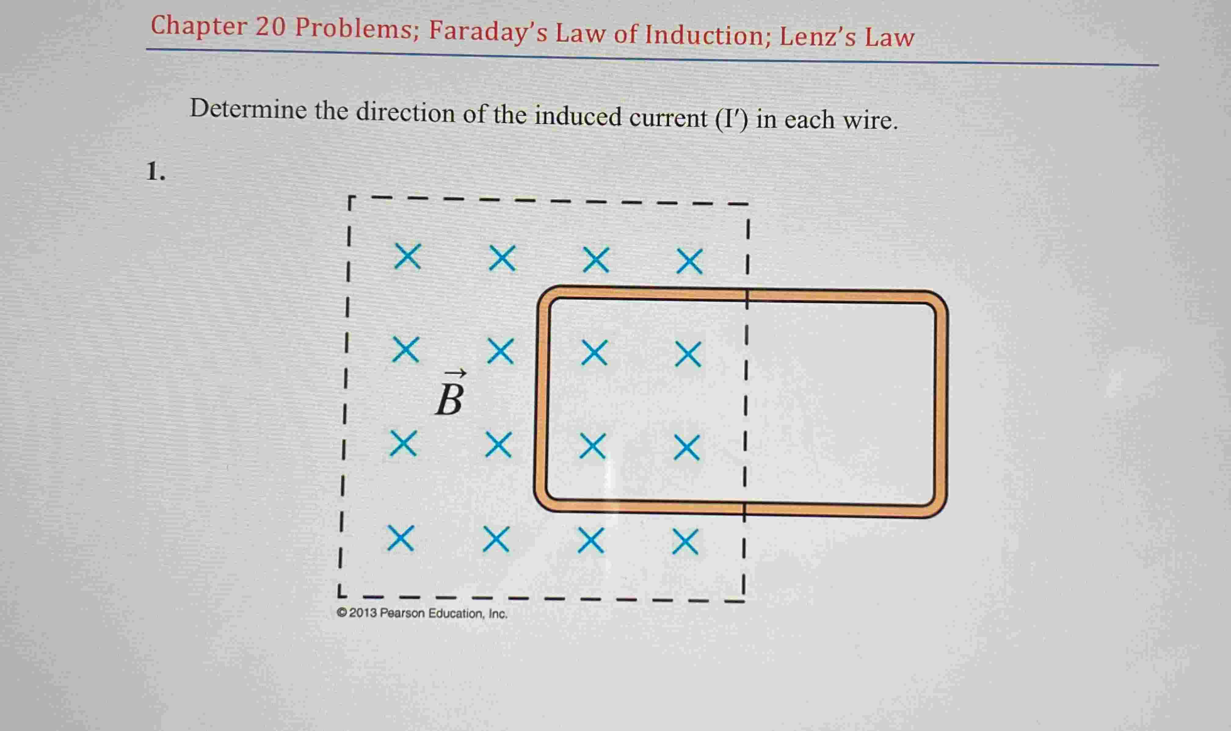 Solved Chapter 20 ﻿Problems; Faraday's Law of Induction; | Chegg.com