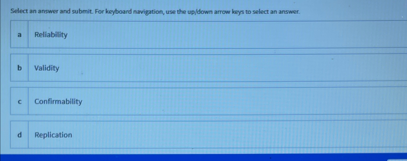 Solved Select an answer and submit. For keyboard navigation, | Chegg.com