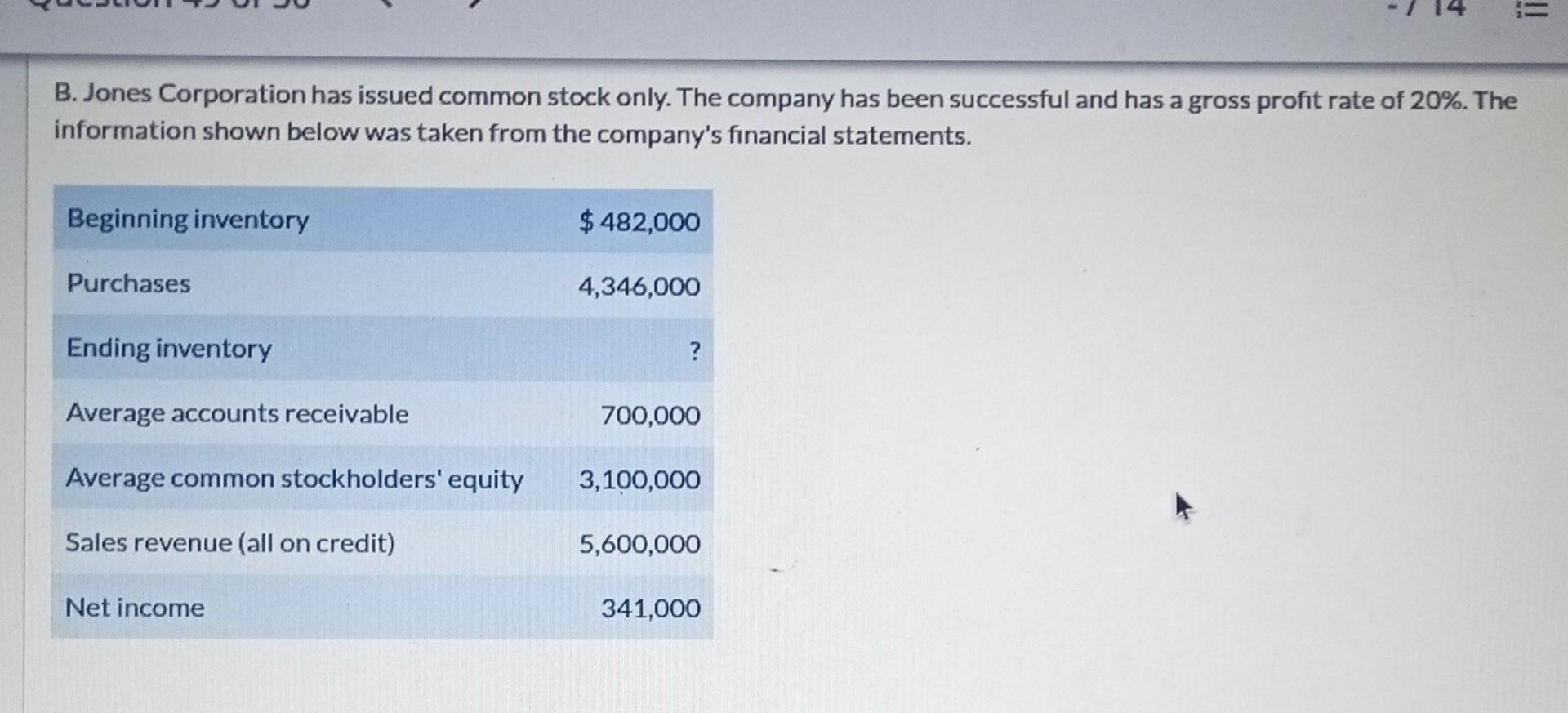 Solved Accounts receivable turnover and the average number | Chegg.com