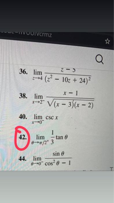 Solved D 21-44. Determining limits analytically Determine | Chegg.com