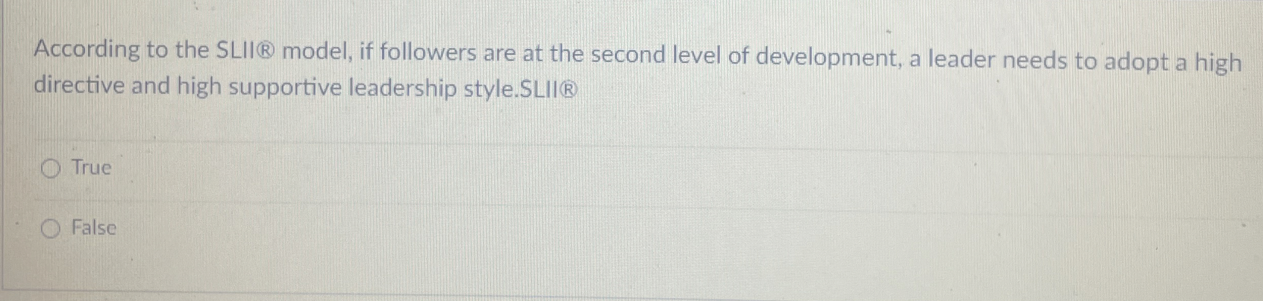 Solved According to the SLII® ﻿model, if followers are at | Chegg.com