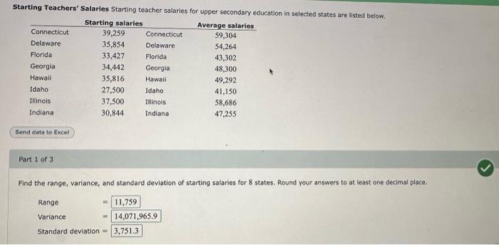 Solved Find the range, variance, and standard deviation of | Chegg.com