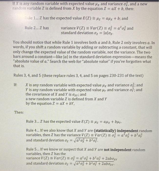 Solved If X Is Any Random Variable With Expected Value μx 