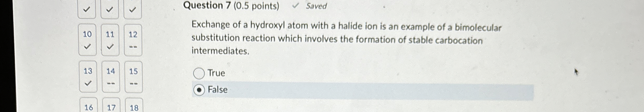 High Quality SOLUTION Question 7 (0.5 ﻿points) ﻿SavedExchange of a | Chegg.com