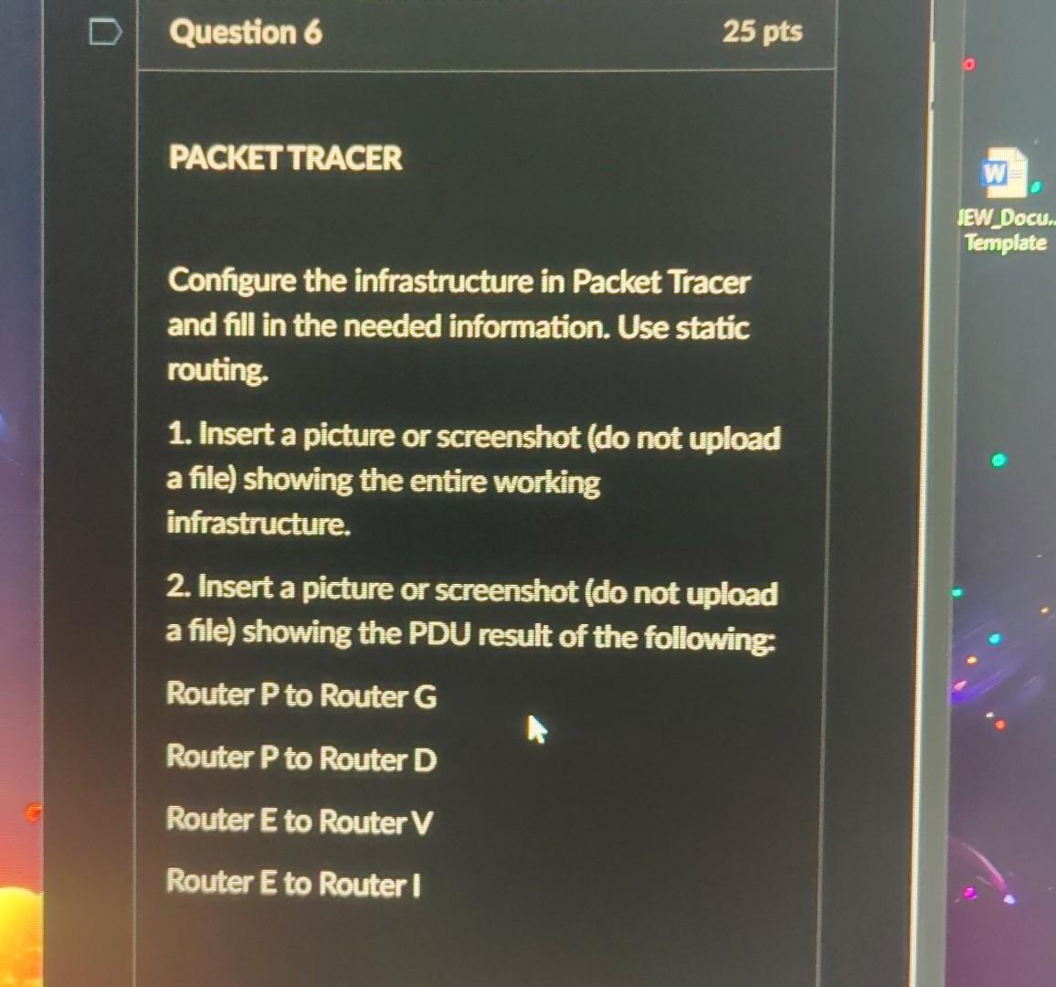 Solved DUIKSTRA AND BELIMAN-FORD ROUTING AND STATIC ROUTING | Chegg.com