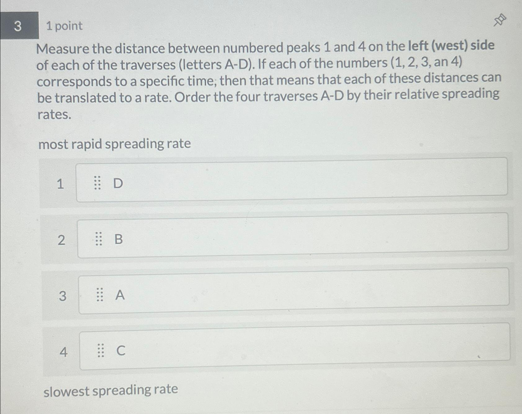 Solved 31 ﻿pointMeasure the distance between numbered peaks | Chegg.com