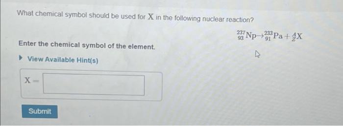 Solved Balancing nuclear equations is slightly different | Chegg.com