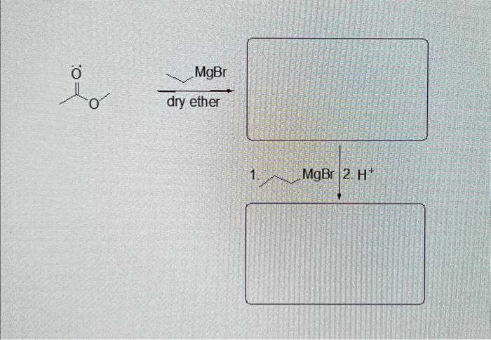 Solved dry ether dry ether MgBr 1. MgBr2.H+ | Chegg.com