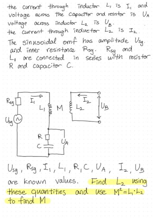Solved the current through inductor L, is I, and voltage | Chegg.com