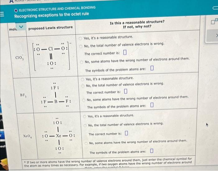 Solved Electronic Structure And Chemical Bonding Recognizing