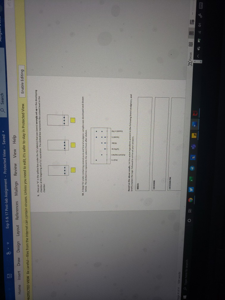 Solved Exp 6 & 17 Post-lab Assignment - Protected View - | Chegg.com