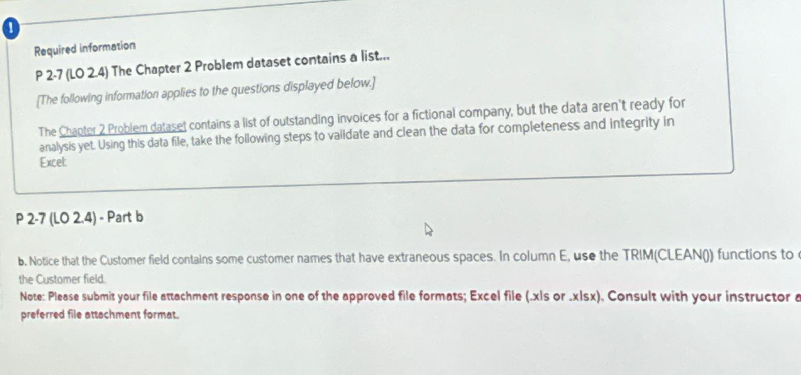 Solved (1)Required informationP 2.7 (LO 2.4) ﻿The Chapter 2 | Chegg.com